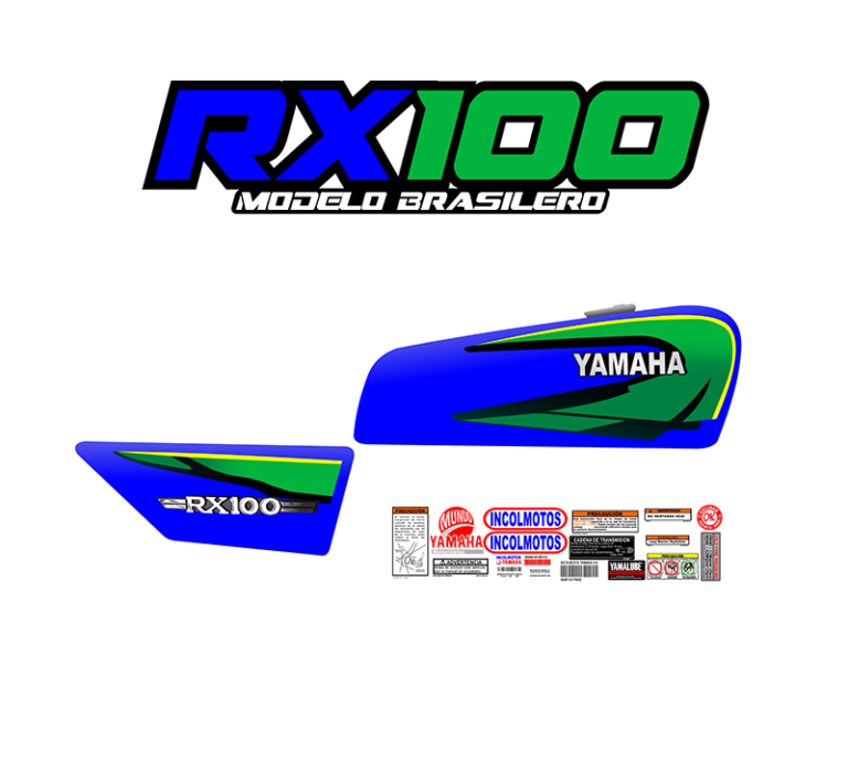 RX 100 TIPO ORIGINAL BRASIL AZUL VERDE – Calcas Monkey
