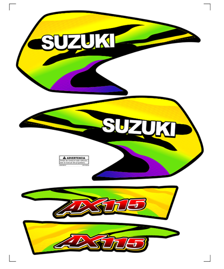 AX 115 PERSONALIZADA DE YT 115 TIPO ORIGINAL – Calcas Monkey
