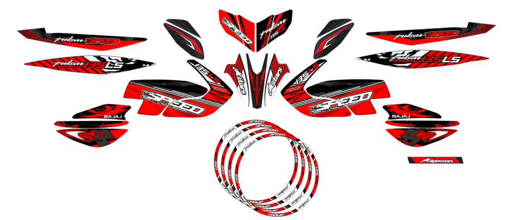 PULSAR 135 COMPLETA PERSONALIZADA RACING – Calcas Monkey