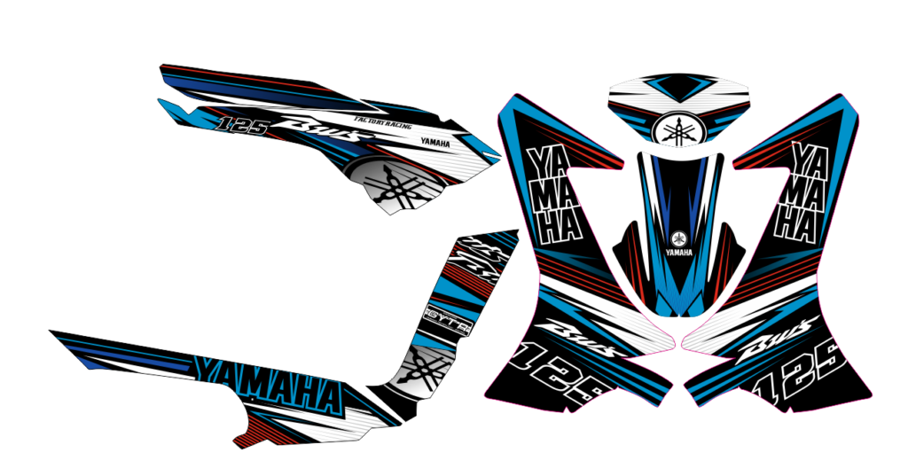 BWS 125 4T PERSONALIZADA COMPLETA YAMAHA RACING – Calcas Monkey