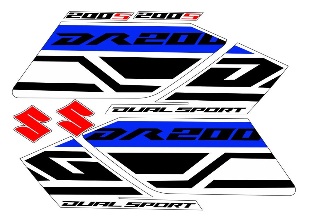 DR 200 COMPLETA TIPO ORIGINAL BLANCO AZUL – Calcas Monkey
