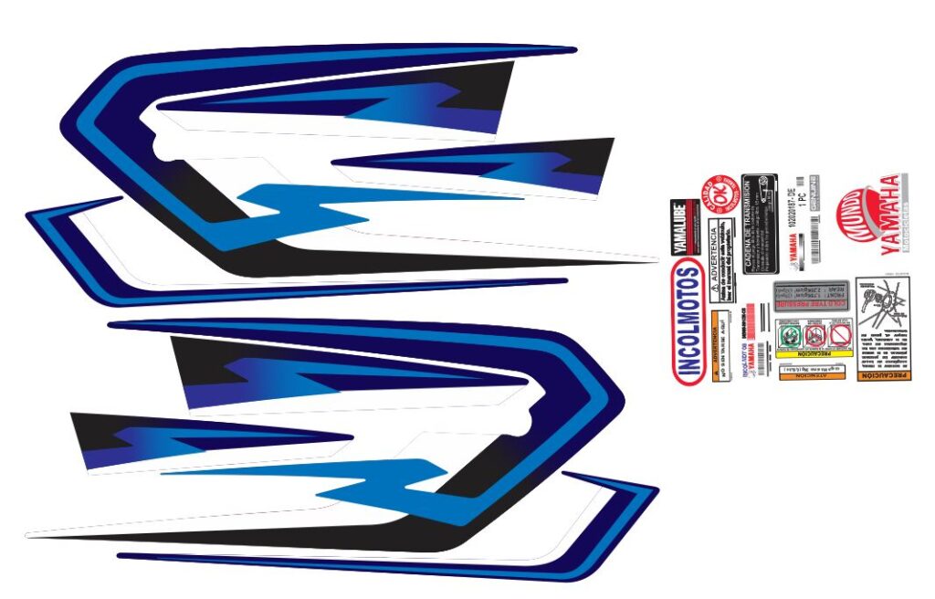 RX 115 TIPO ORIGINAL RAYO AZUL – Calcas Monkey