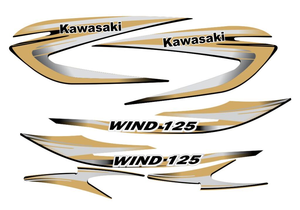 KAWASAKI WIND 110 COMPLETA DORADA – Calcas Monkey