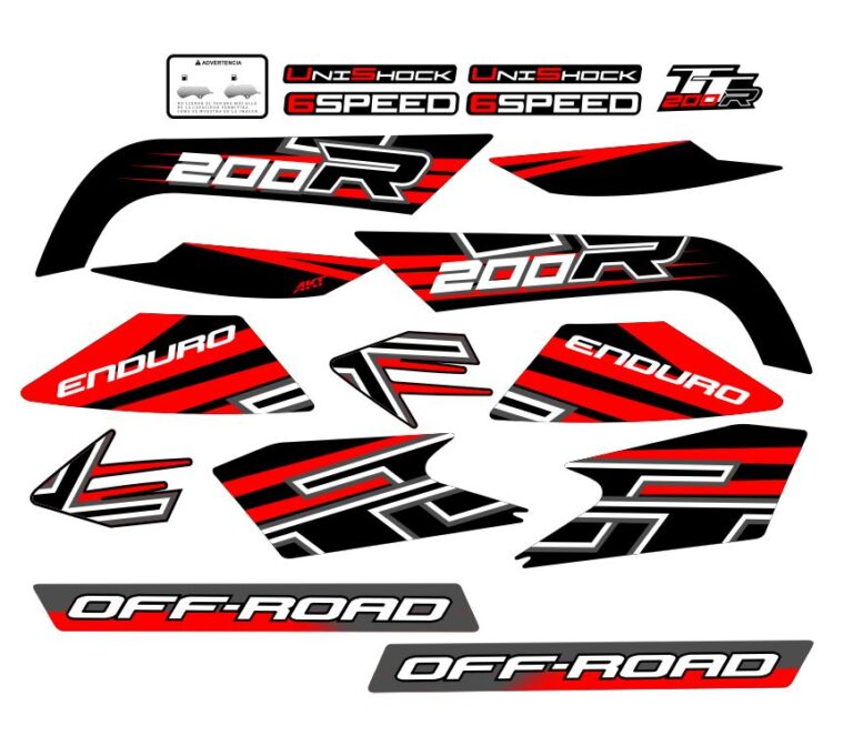 TTR 200 2023 TIPO ORIGINAL ROJA – Calcas Monkey