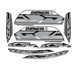 BOXER CT 100RS PERSONALIZADA GRIS BLANCO – Calcas Monkey