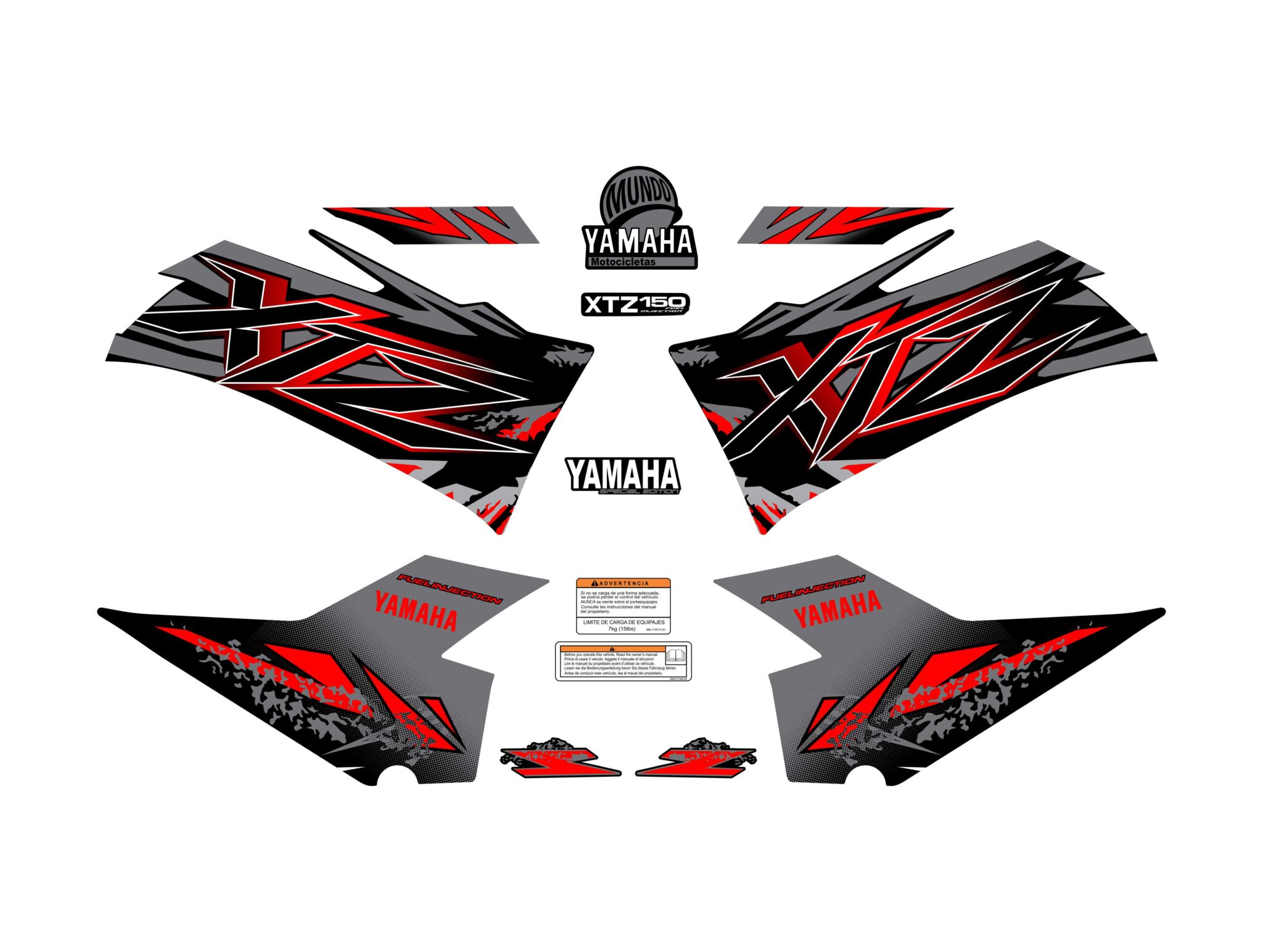 XTZ PERSONALIZADO CHISPAZO ROJO – Calcas Monkey