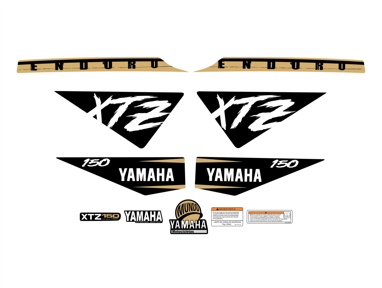 XTZ 150 PERSONALIZADO DESTROYED DORADO – Calcas Monkey